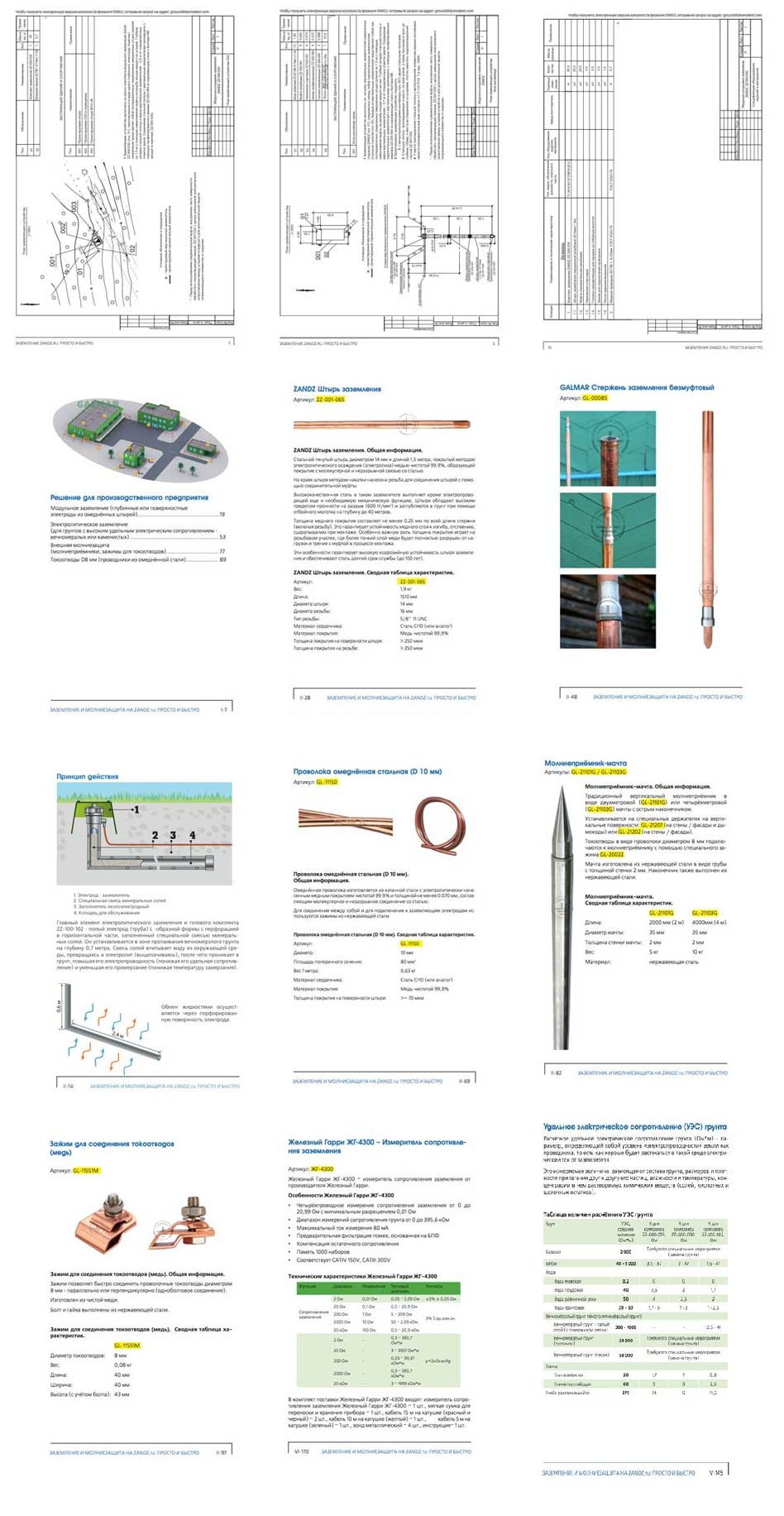 ZANDZ and GALMAR Grounding and Lightning Protection solution catalog ...